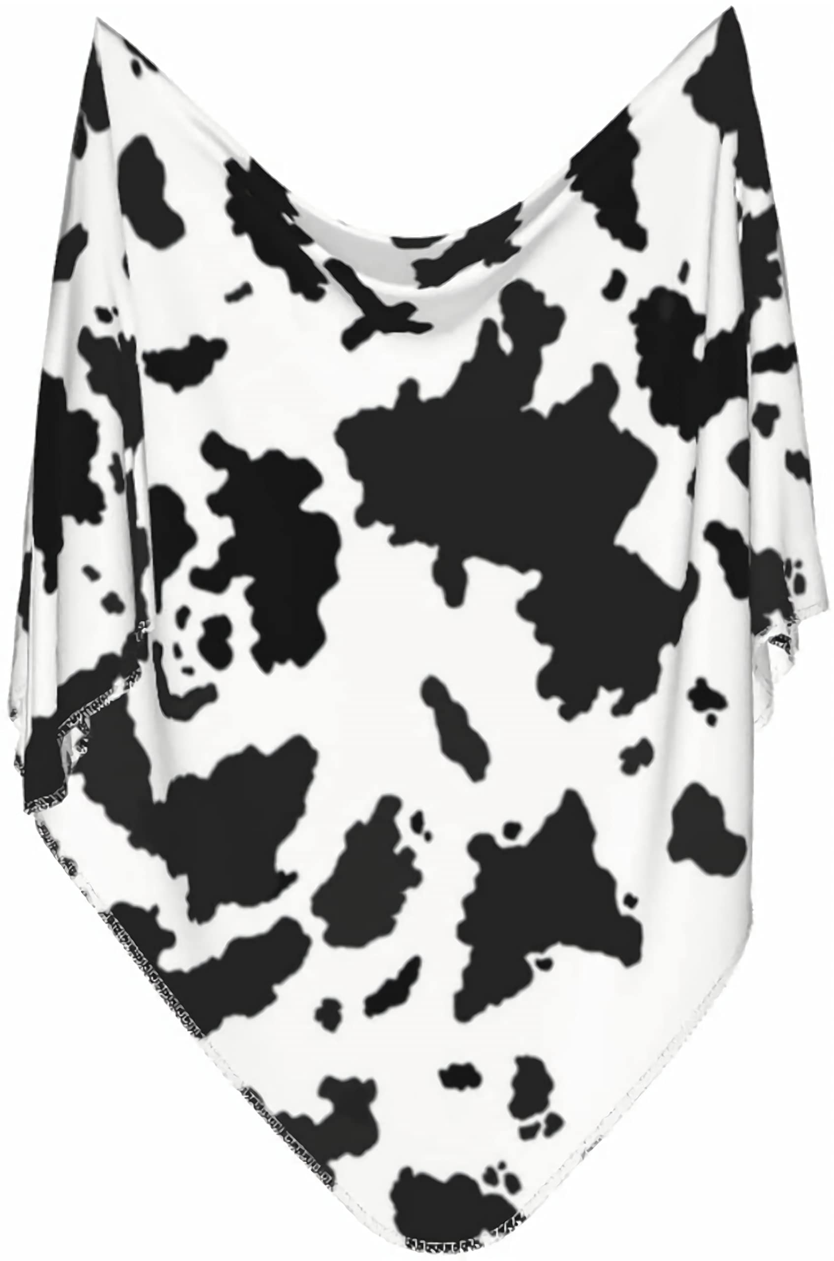 Belinyo Dalmatian Cow Baby Swaddle Blankets Nursing Cover Infant Receiving Blankets for Crib, Stroller, Travel(36x 36 Inch)