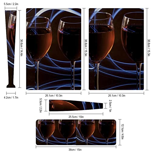 Alcohol Red Wine Full Protective Skin Cover Design Wrap Decal Sticker Compatible with PS5 Digital Edition Console and Controller