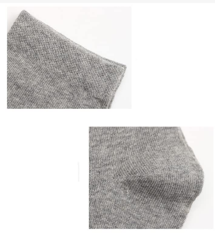 AFLHYJK 5 Pairs Men Socks Grey Cotton Breathable Spring Autumn Socks Business Socks Casual Socks