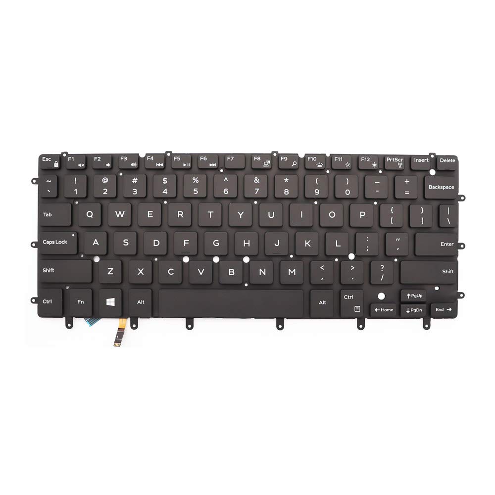 Abakoo New Laptop Keyboard Compatible with XPS 13 9343 9350 9360 Inspiron 15 7547 7548 Inspiron 13 7000 7347 7348 7352 7353 7359 US Backlit 0DKDXH NSK-LS0BW DKDXH