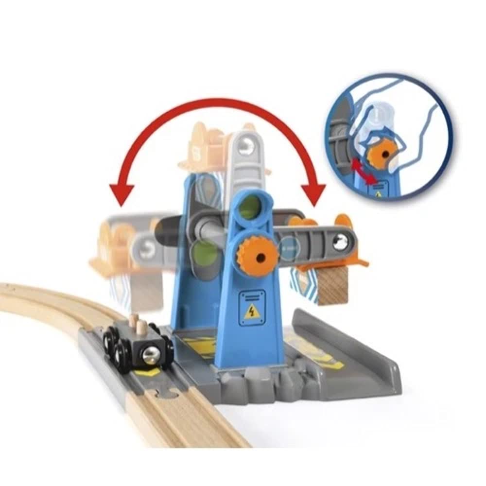 BRIO 33827 World-Smart Tech Railway-Harbor Crane,Multi