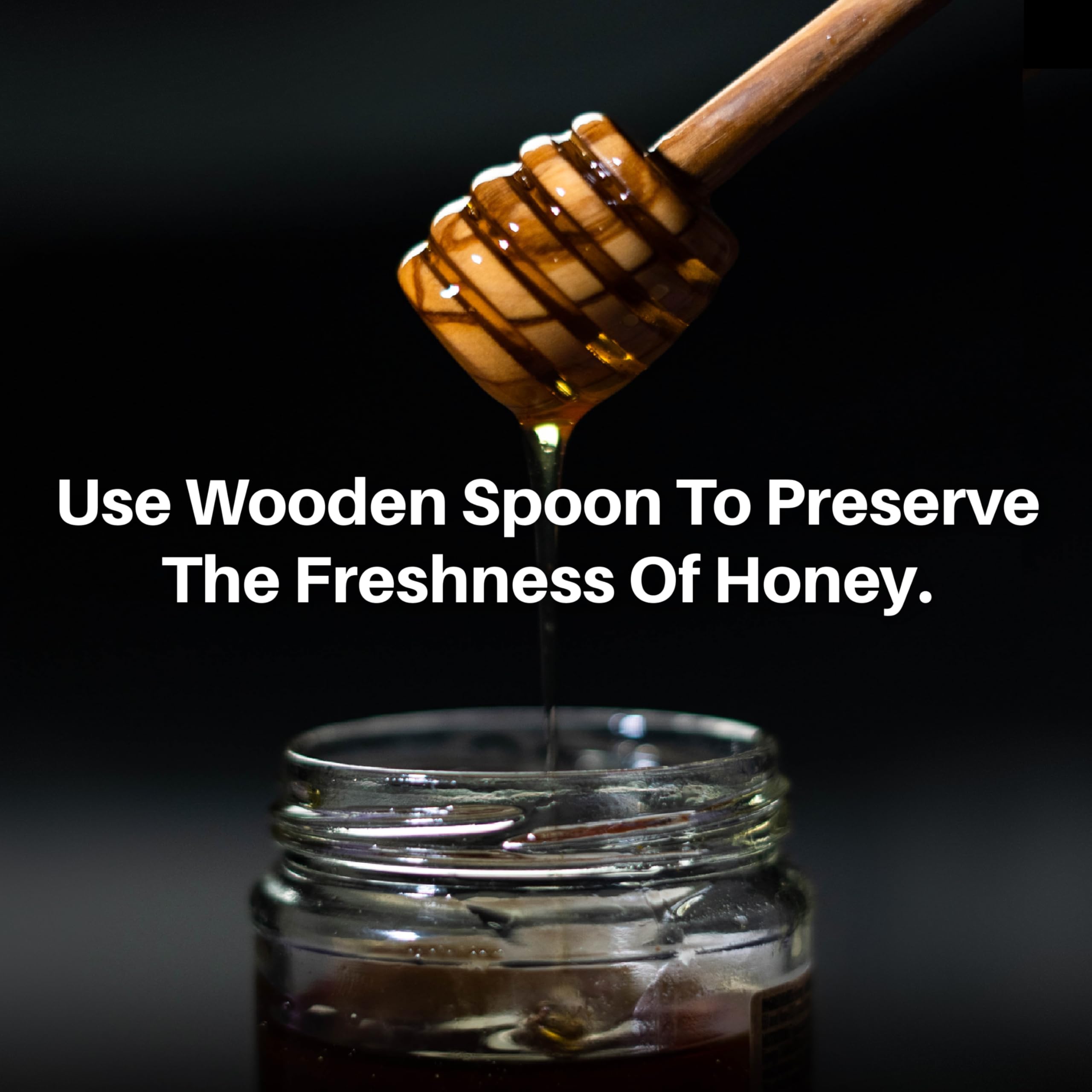 HoneyPlusCo | Wooden Honey Dipper Sticks - 3 '' Inches Mini (1Pcs)