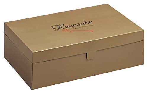 Foster-Stephens Extra-Large Gold Wedding Dress Preservation Kit | Stylish Wedding Gown Garment Storage Box | Closet Storage Organizer for Quilts, Gowns, Dresses, Family Heirlooms (Gold, Extra-Large)