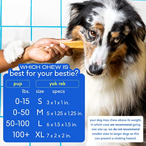 Native Pet Yak Chews for Dogs (5 Small Chews). Pasture-Raised and Organic Himalayan Churpi Chew. Long Lasting, Low Odor, and Protein Rich Reward Treat.