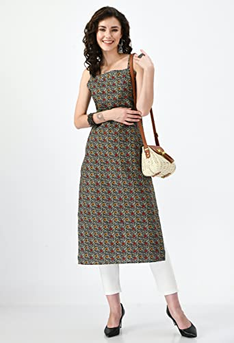 AnjuShree Choice Women Sleeveless Cotton Kurtis for women Grey