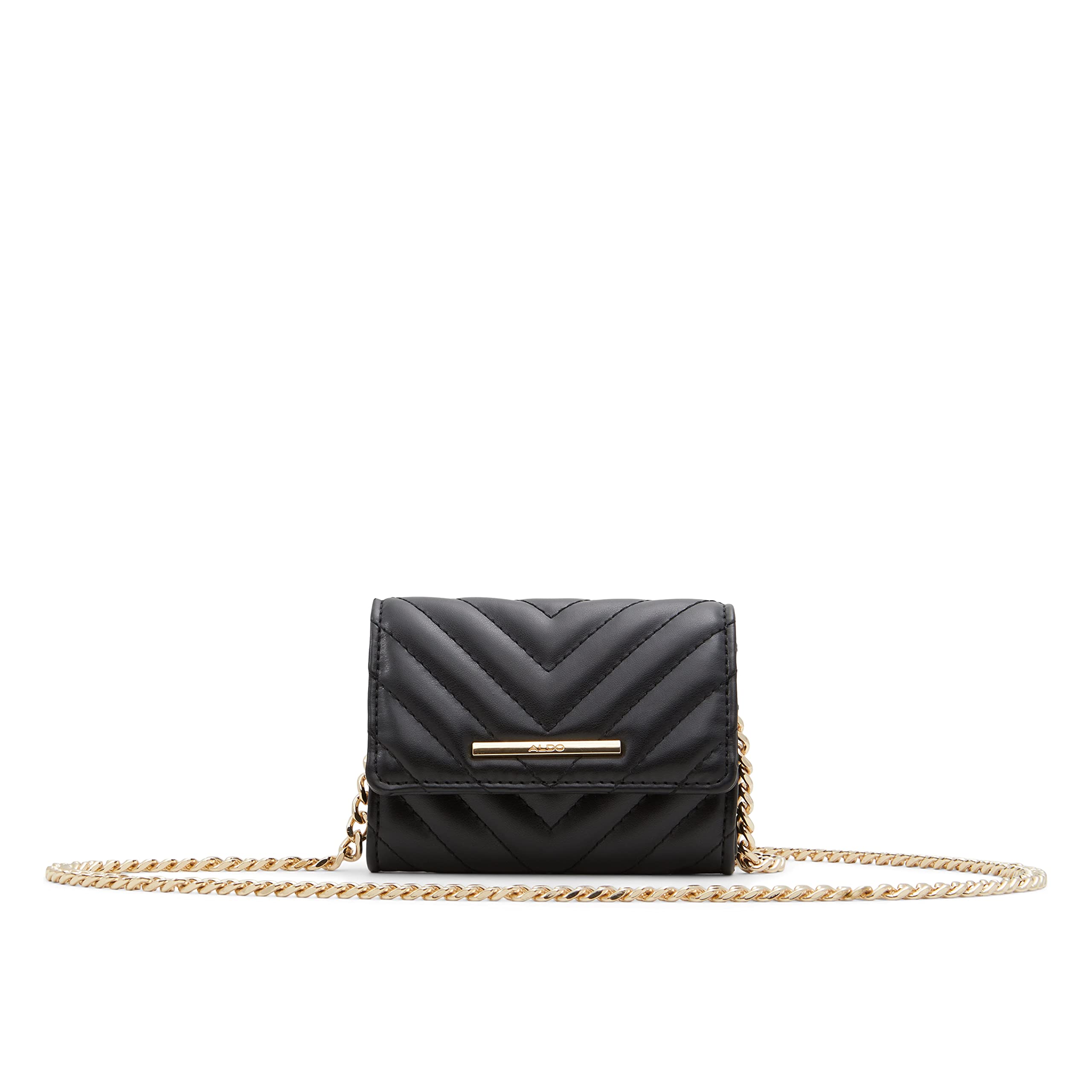 ALDO Women's Ocoman Wallet On A Chain, Black