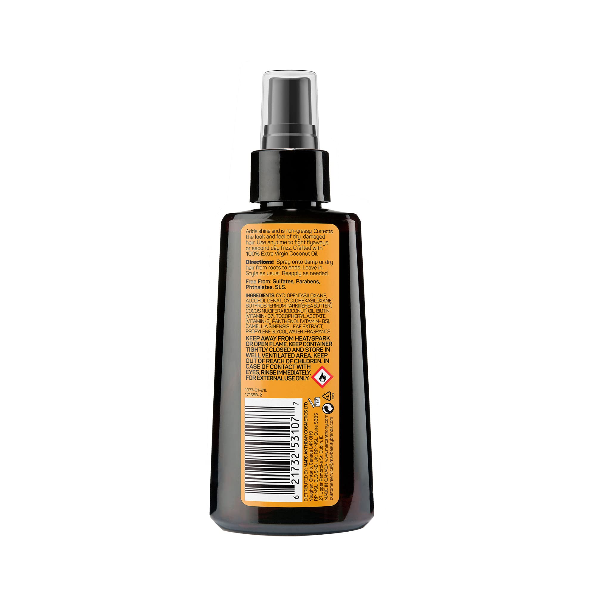 Marc Anthony Coconut Oil Dry Styling Oil 4.05oz Pump