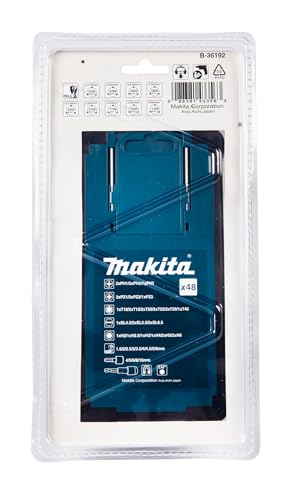 Makita B-36201 Metric High Speed Steel Drill Bit, Screw Bit and Socket Set (48 Piece)