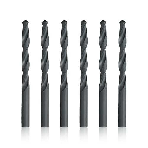 Drill America DWDNUP6 U High Speed Steel Black Oxide Drill Bit (Pack of 6), DWDN Series