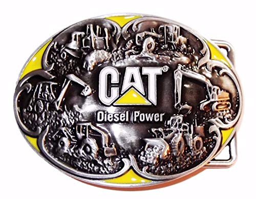 Caterpillar CAT Diesel Power Metal w/Enamel Accents Belt Buckle