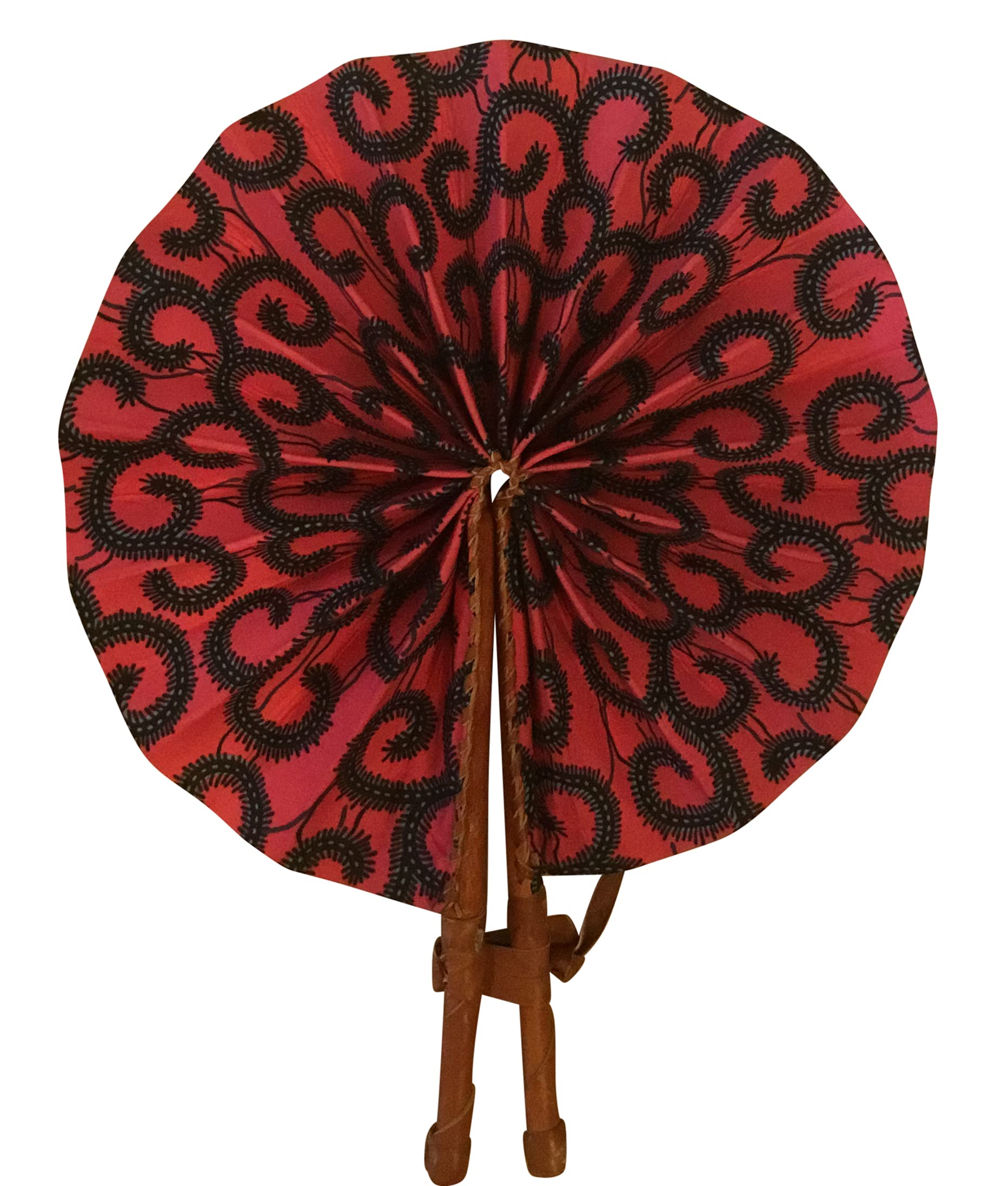 African Folding Hand Fan 3 Pack