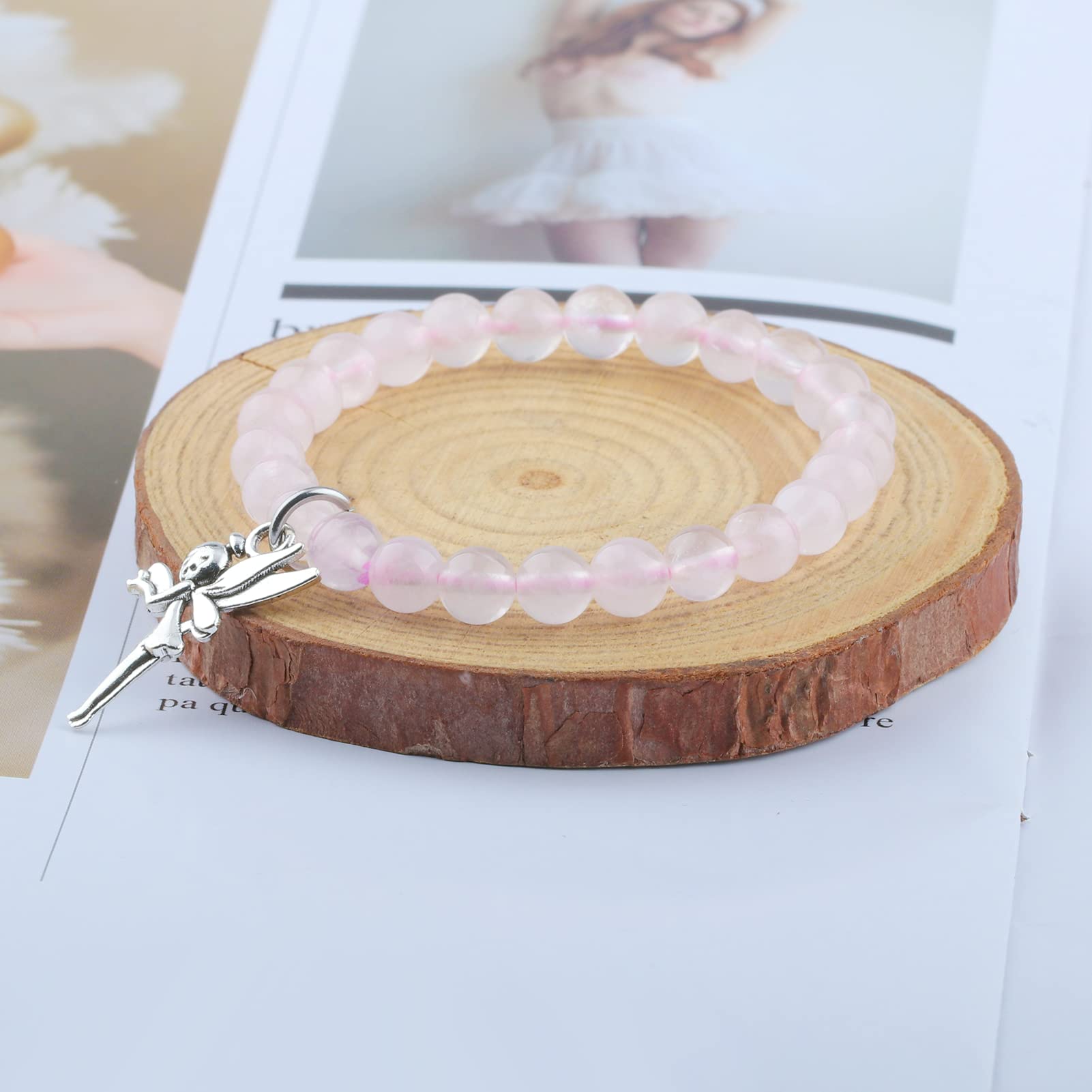 ARHTF Tooth Fairy Bracelet Tooth Fairy Letter First lost Tooth Gift from Tooth Fairy Gift (Pink toothfairy)