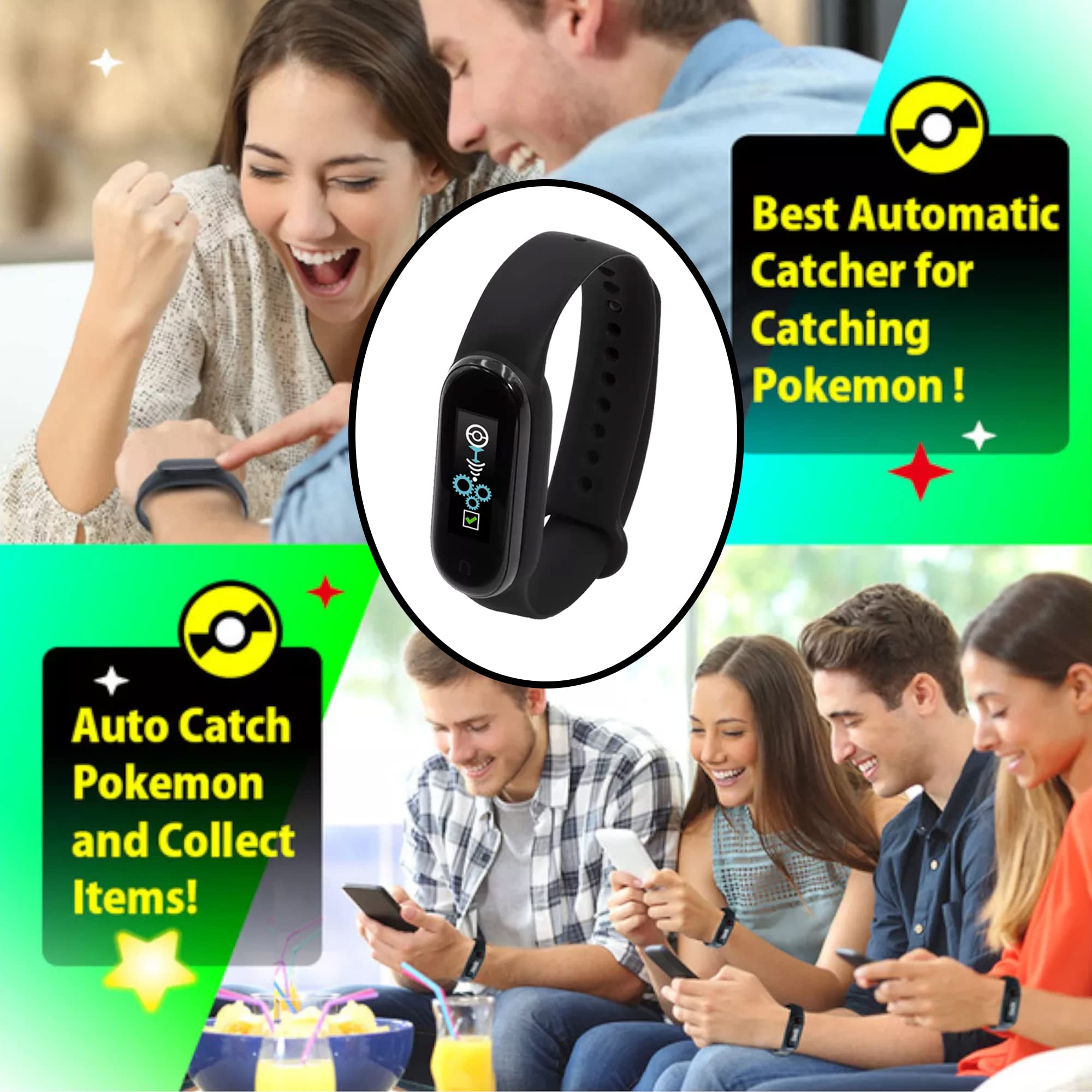 Datel Go-Tcha Classic LED Touch Wristband-Compatible for Pokemon and Collecting Items Just Got Easy-Go