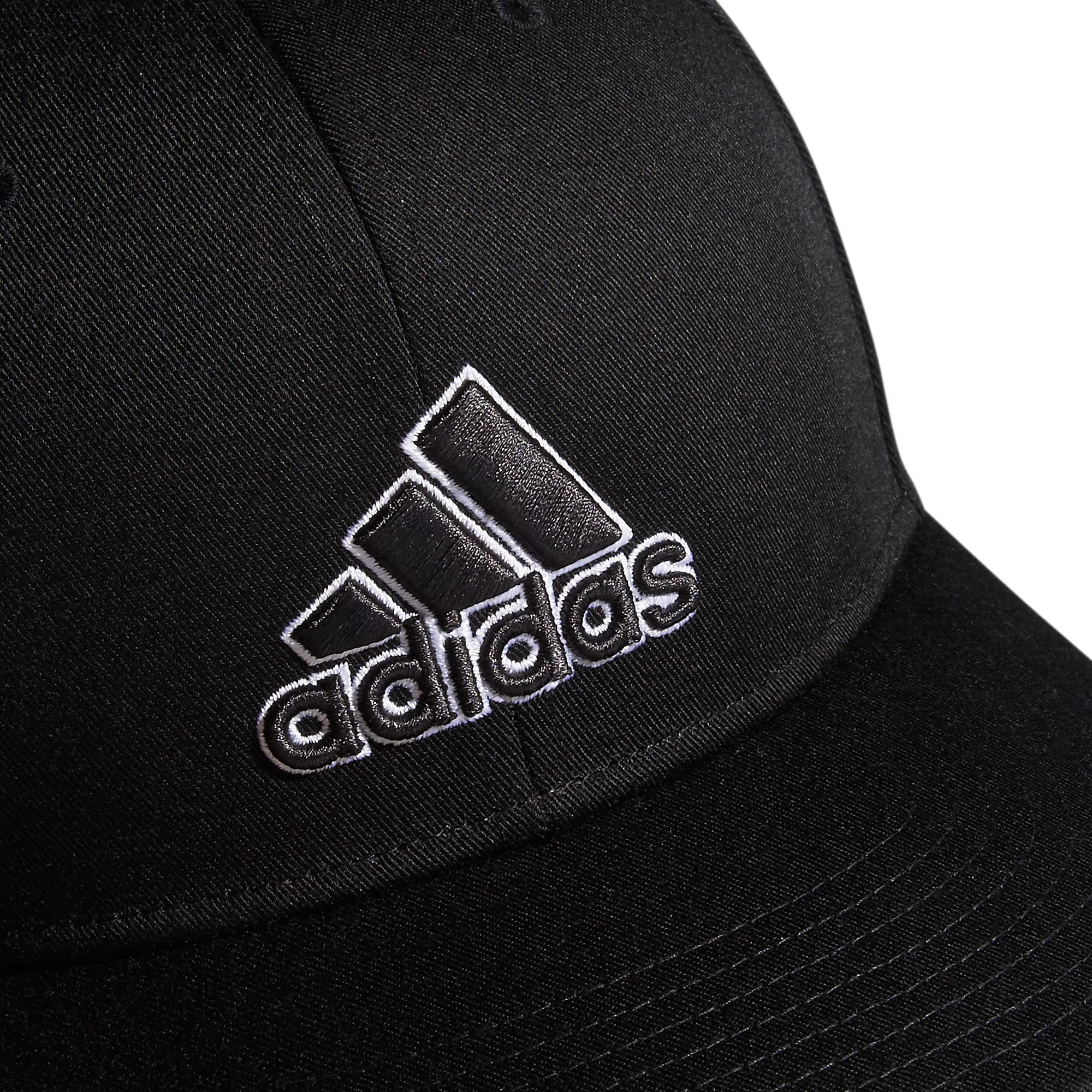 adidas Men's Excel Performance Structured Snapback Adjustable Fit Hat, Black/White/Grey Six, One Size