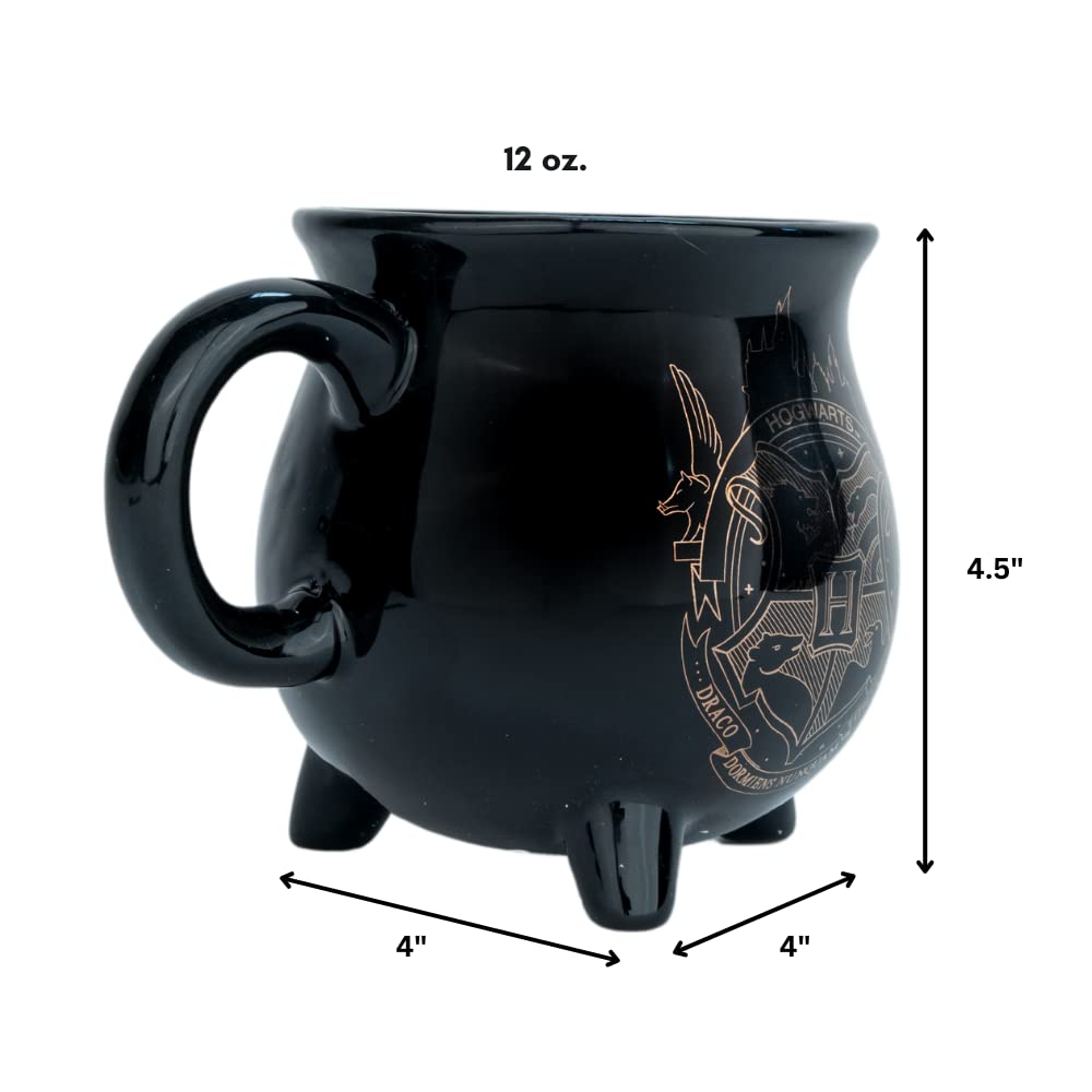 CULTUREFLY Harry Potter Mug Set in Gift Box with Sticker and Pin, Ceramic Coffee Mug, 12 oz.