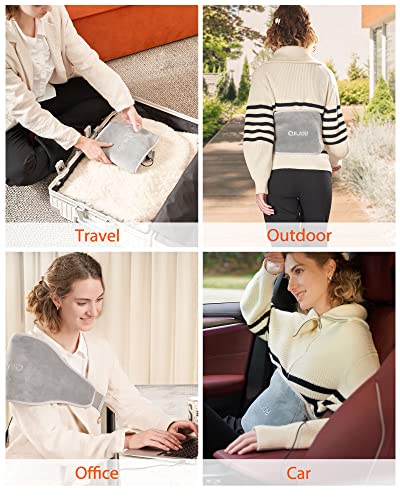 Cordless Heating Pad, ALLJOY【Rechargeable】 Portable Heating Pad for Cramps，Back, Shoulder and Leg Pain Relief, 24.4"x 9"