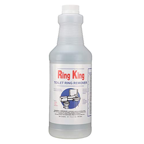 Ring King Toilet Ring Remover, Toilet Bowl Ring Cleaner, Multi-Surface Calcium stain, Water Stain, Rust stain, Red clay stain, Lime stain remover, Fast Acting No Scrubbing