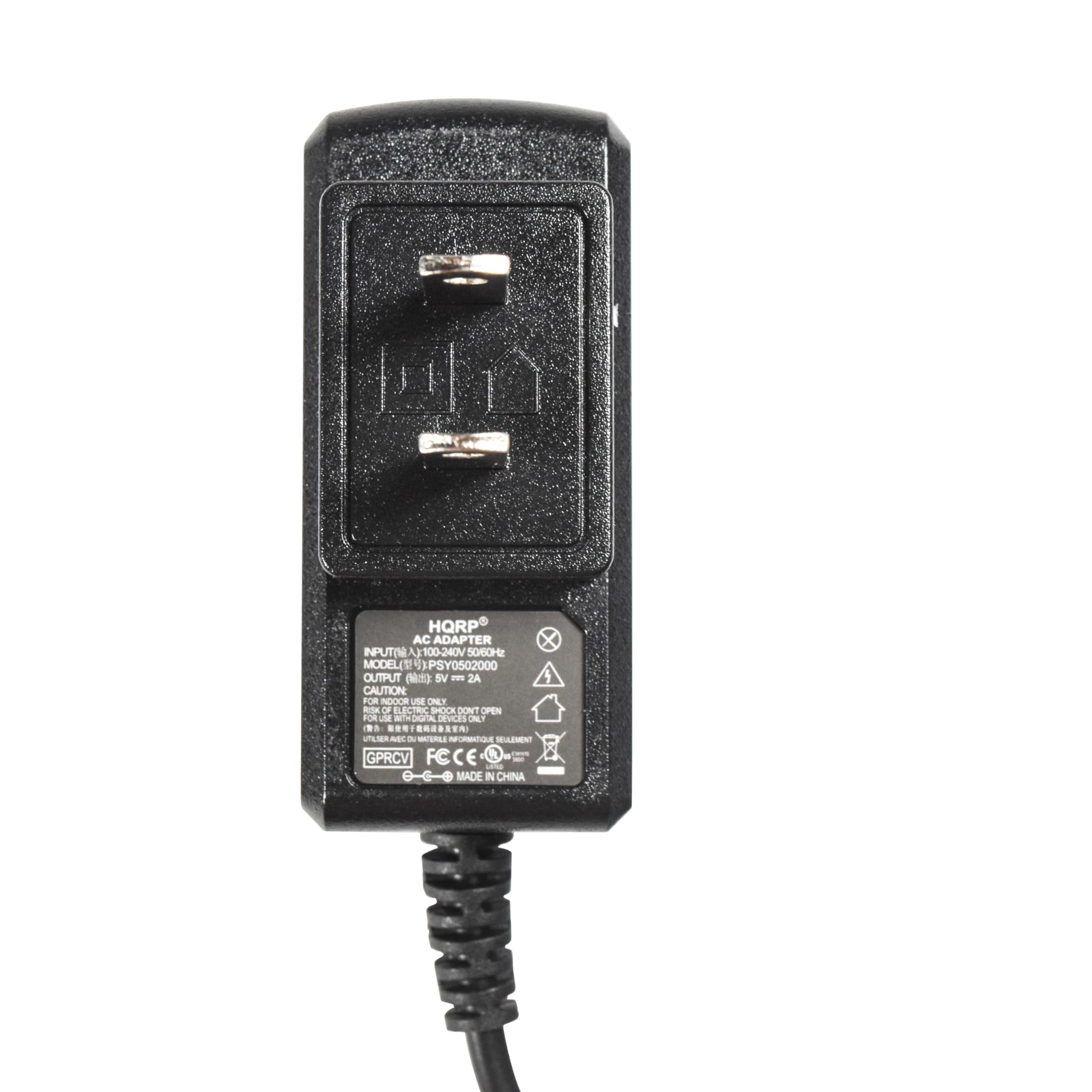 HQRP 5V AC Adapter Works with Phonak Compilot, Compilot II, Compilot Air II, Remote Mic, Base Station, TV Link II Power Supply Cord Charger + HQRP Euro Plug Adapter