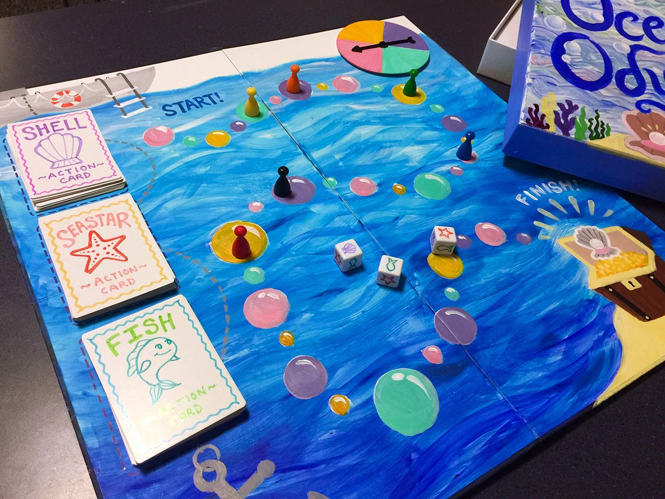 Create Your Own Board Game Set β DIY Kit with Blank Game Board, Game Pieces, Blank Cards, Dice, Spinner β Build Your Own Game for Family Board Games