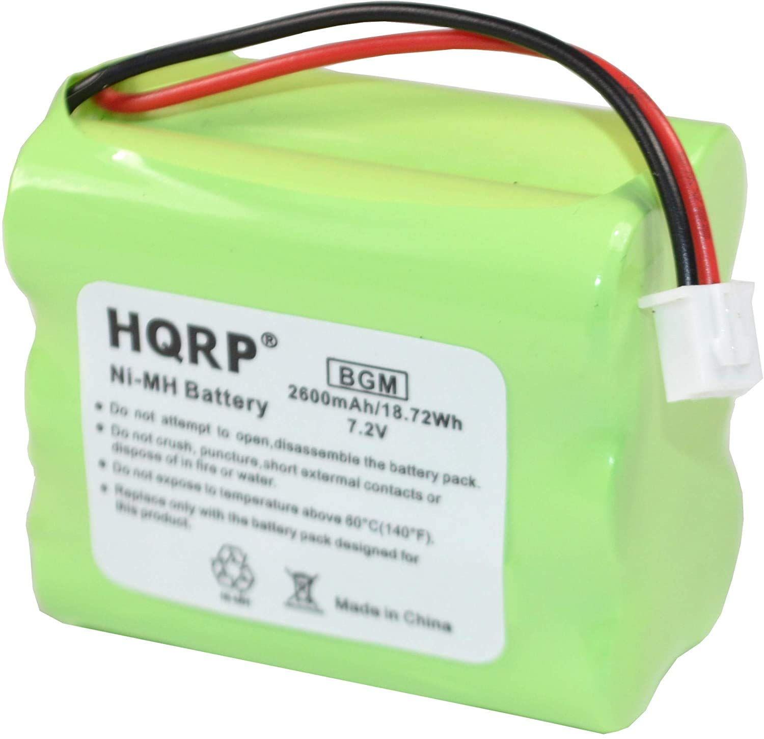 HQRP Backup Battery Compatible with 2gig BATT1X BATT2X BATT1 GC2 2GIG-CNTRL2 2GIG-CP2 GCKIT311 Go Control Panel Security System Alarm 6MR2600AAY4Z 10-000009-001 10-000013-001 Linear PERS-4200
