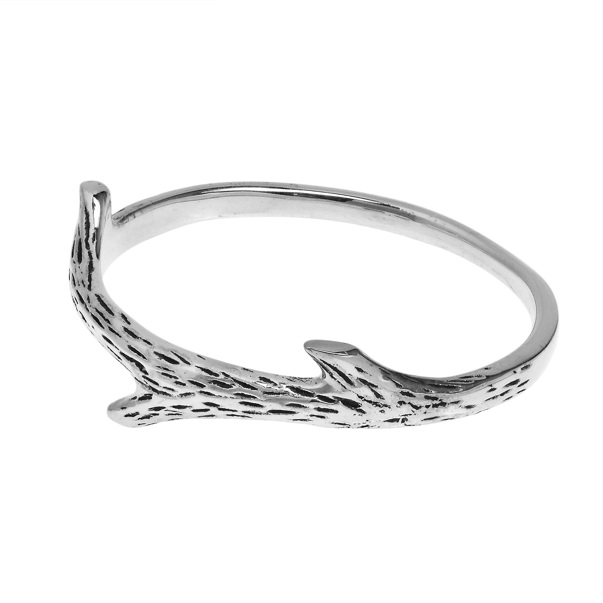 AeraVida Everyday Nature's Tree Branch .925 Sterling Silver Ring | Delicate Wedding Rings For Women | Chic Comfort Fit for Women | Statement Fashion | Sizes (11)