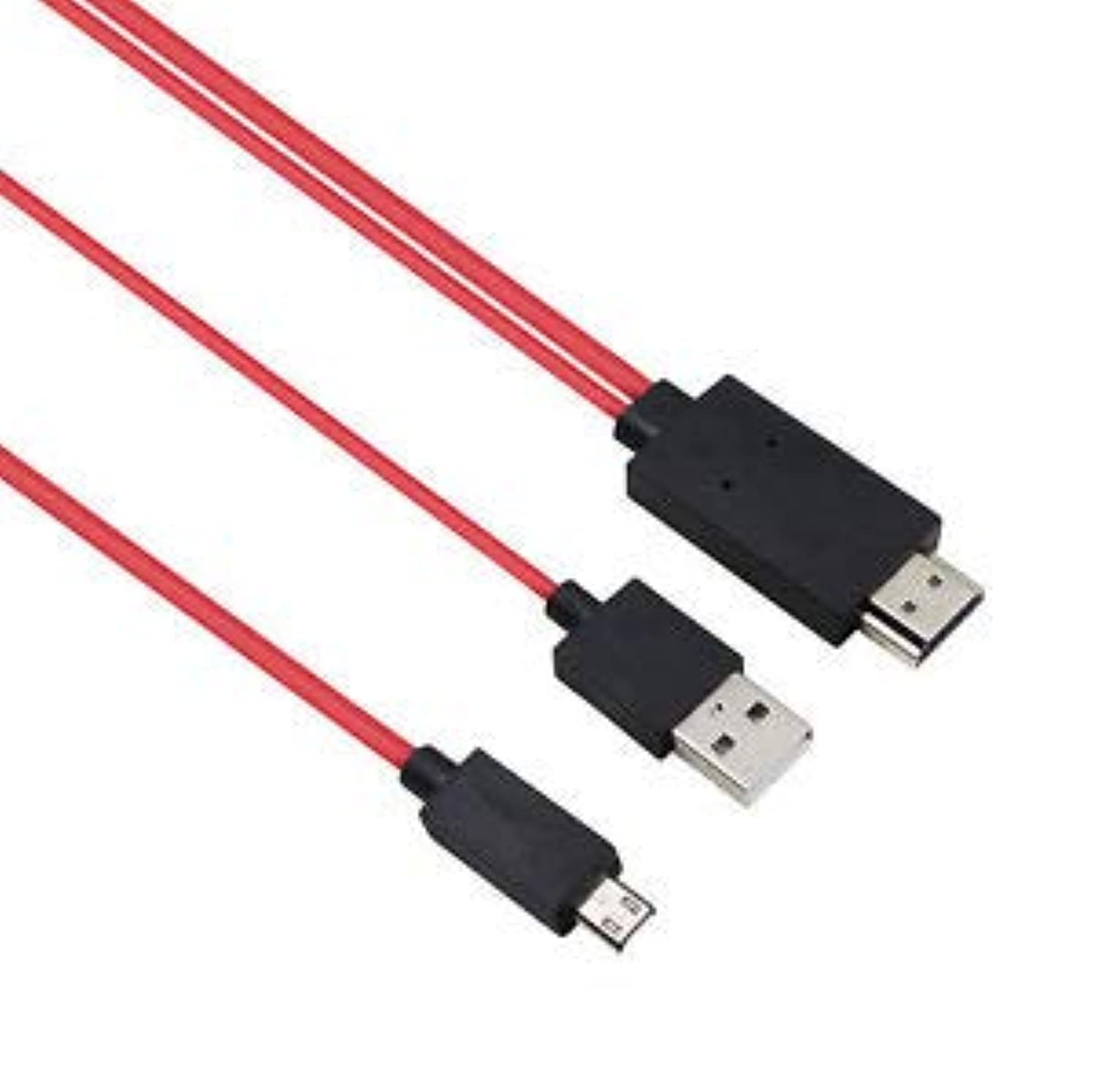 Master Cables Universal Micro USB MHL to HDMI Media HDTV Adapter 6.5ft Cable 11 Pin for Samsung Galaxy S4 S5 Note 2 3 4 8 Note Edge HTC M8 HTC One LG Sony Android Cell Phone Branded