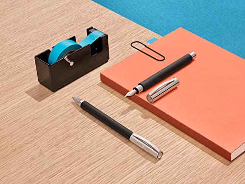Faber-Castell Ambition 148140 Fountain Pen High-Grade Resin Nib Size M Barrel Colour Black/Silver