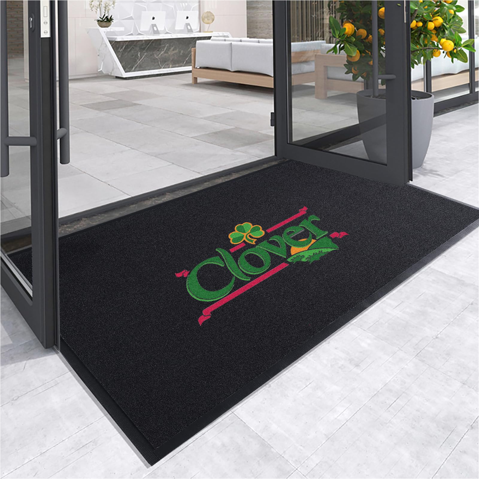 Custom Rugs with Logo Doormat Runner Personalized Commercial Area Carpet with Any Size Color Logo Shape Pattern Non Slip Rugs for Indoor Outdoor