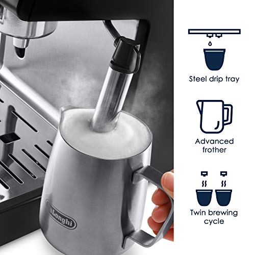 De'Longhi ECP3420 Bar Pump Espresso and Cappuccino Machine, 15", Black