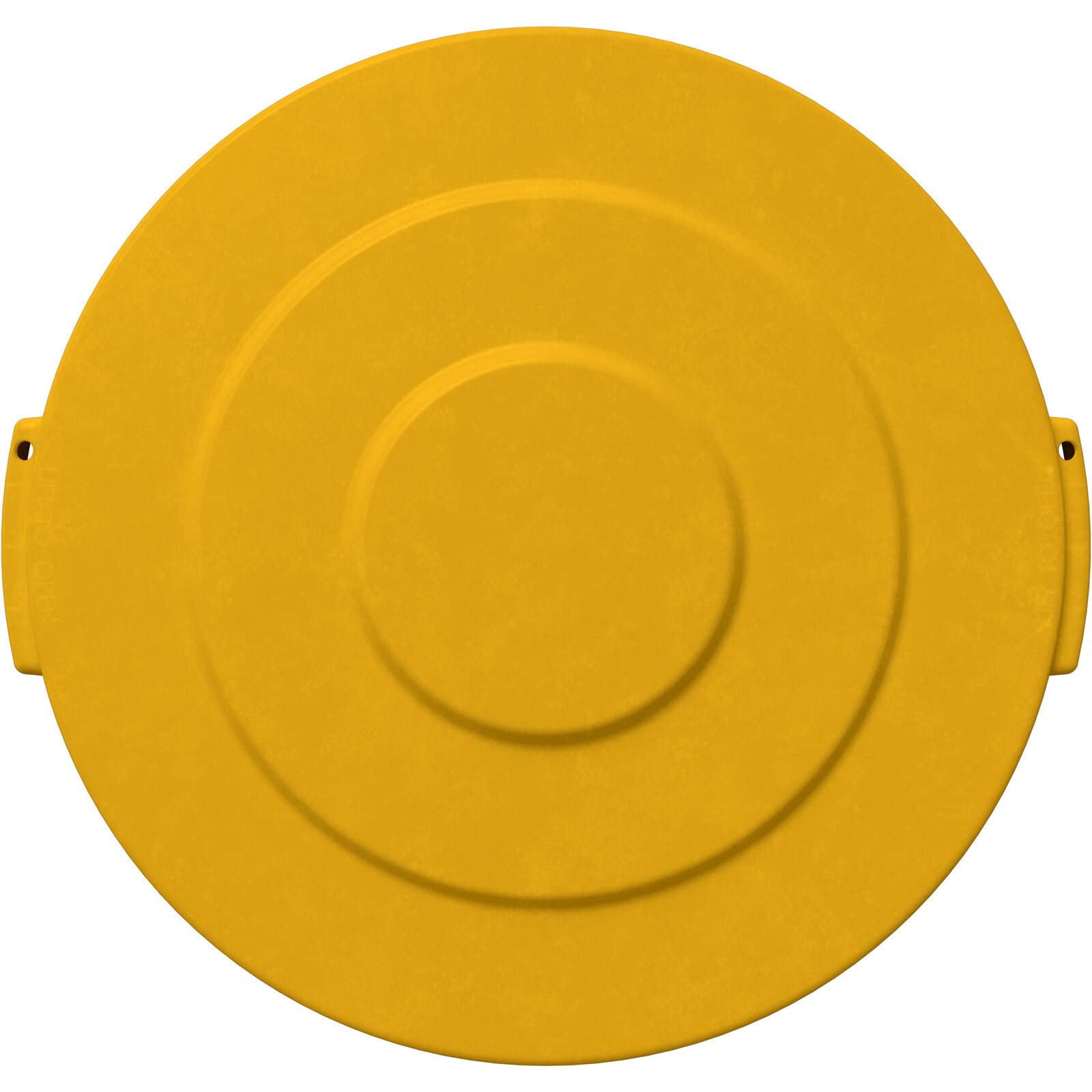 SPARTA Bronco Trash Can Lid, Round Waste Container Cover, Polyethylene, 20 Gallons, Yellow