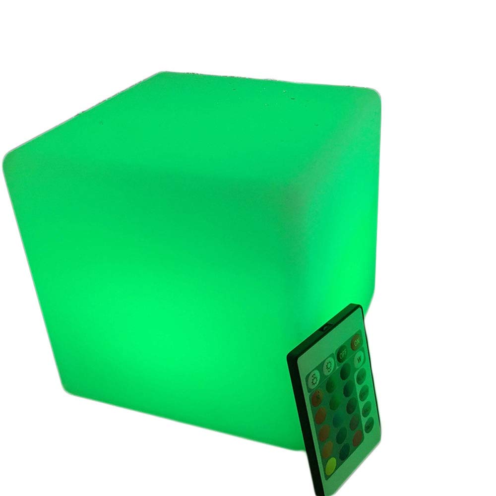 Creative Colorful LED Light Cube Stools Indoor night lighting 16 RGB Colors Cool Cube Lights Tesseract Mood Lamp Perfect for Kids Nursery and Toys Home Garden Party Decoration ( Size : 15cm/5.9 inch )