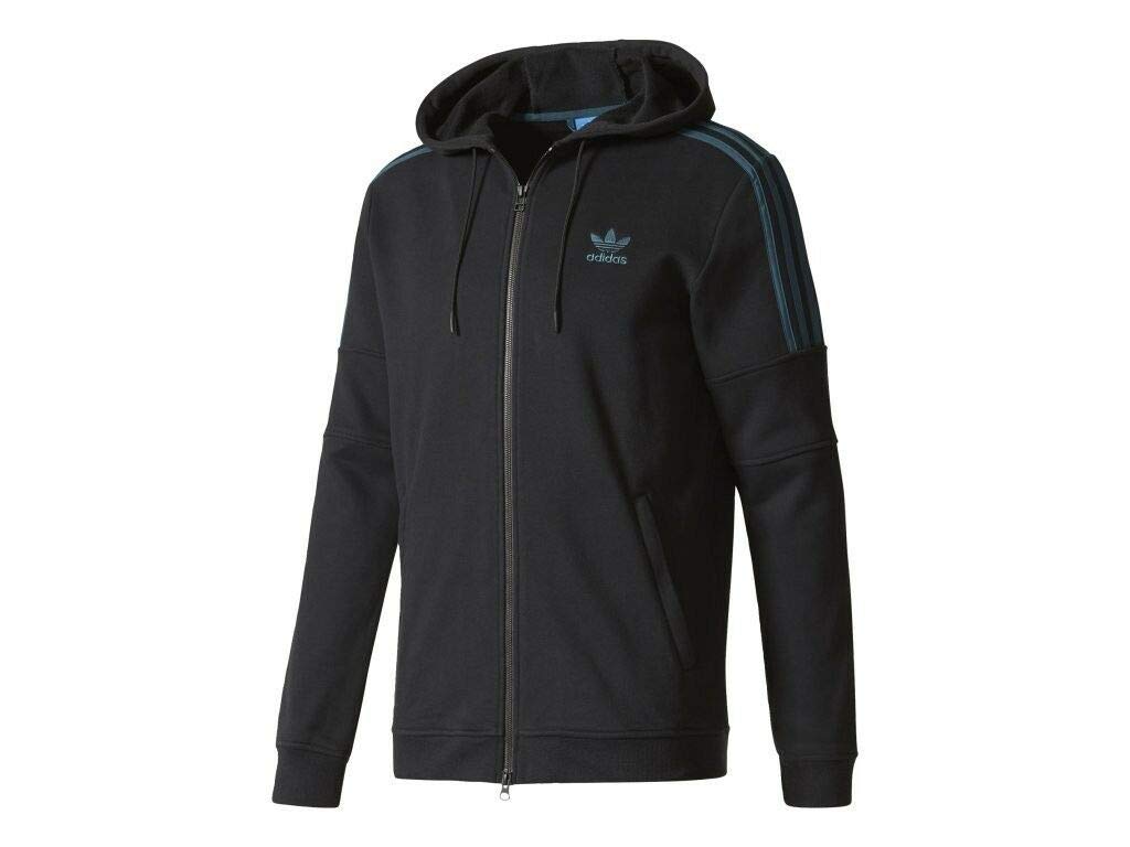 adidas Men's Ornamental Block Full-Zip Hoodie Small Black