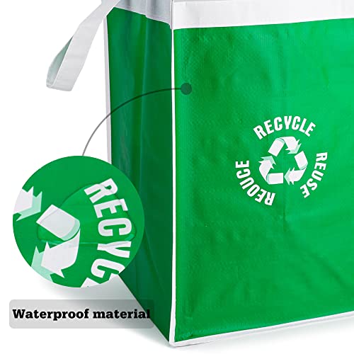 BeBesta Recycle Waste Bin Bags for Kitchen Home Trash Sorting Bins Organizer Waterproof Baskets Compartment Container