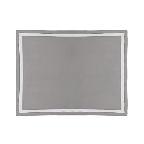 Martex 2000 Series Ultra-Soft Microbrushed Duvet Cover Set, King, Gray/White