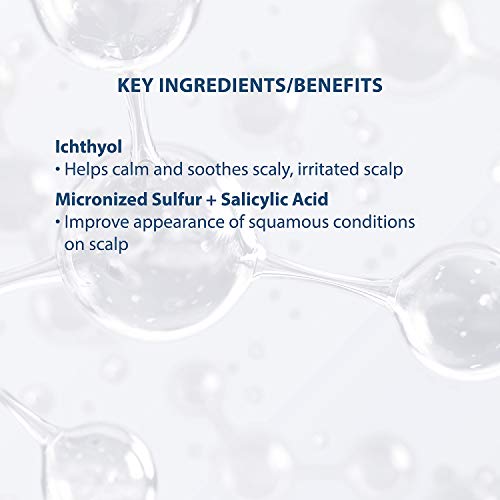 Ducray Kertyol P.S.O. Shampoo, Scalp Prone to Psoriasis, Micronized Sulfur, Salicylic Acid, Soothes Red, Irritated Scalp, 6.7 oz.