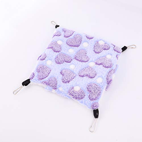 balacoo Swinging X Animal Hammock Squirrel Bed Double Style Warm Sleep Pet Ferret Guinea Layer Pig Bird for Printed Parrot Sleeping Hamster Bunk Rat Chinchilla Hanging Mice Layers