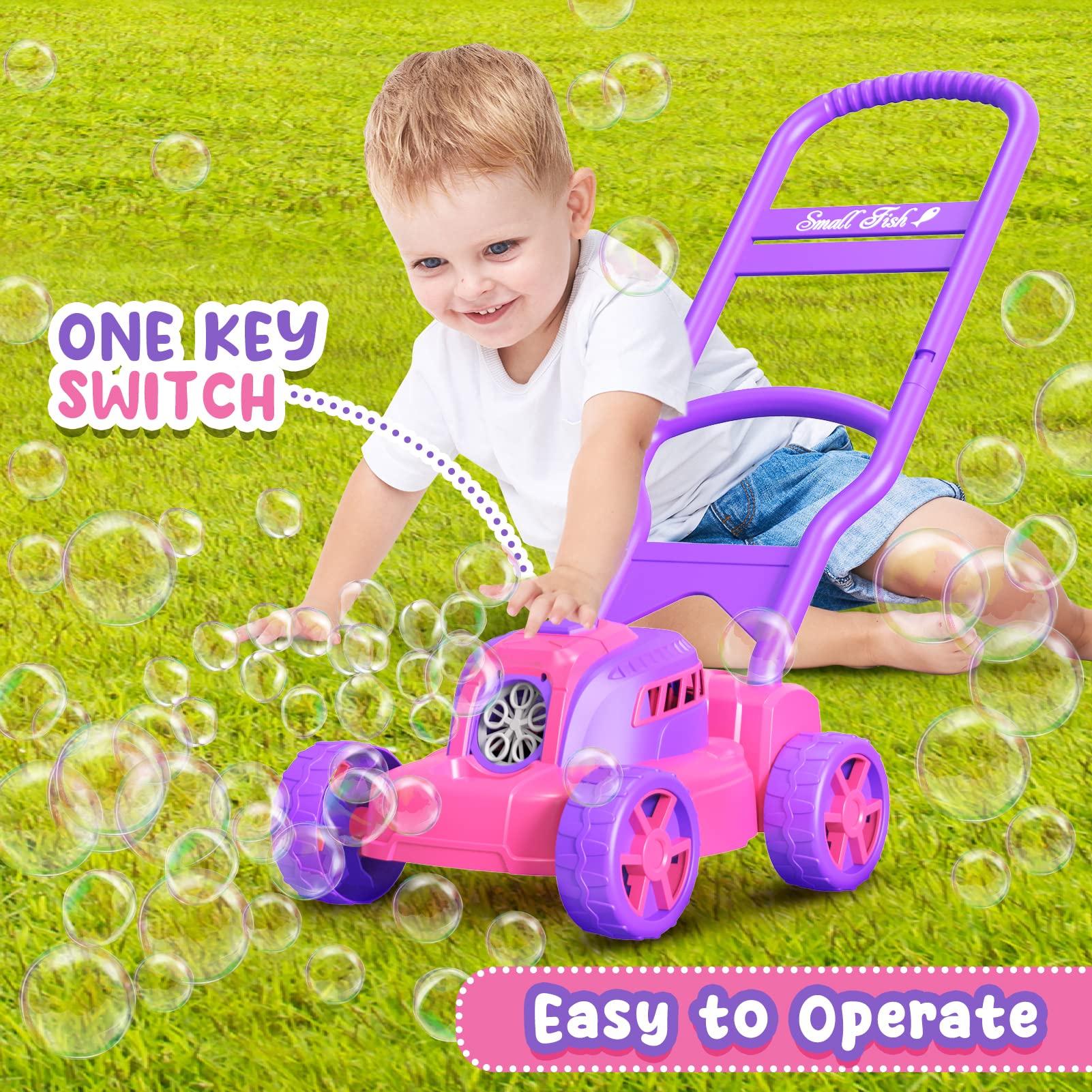 Bubble Lawn Mower for Toddlers