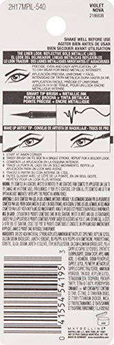 Maybelline New York Master Precise Ink Metallic Liquid Liner, Violet Nova, 0.06 Fluid Ounce