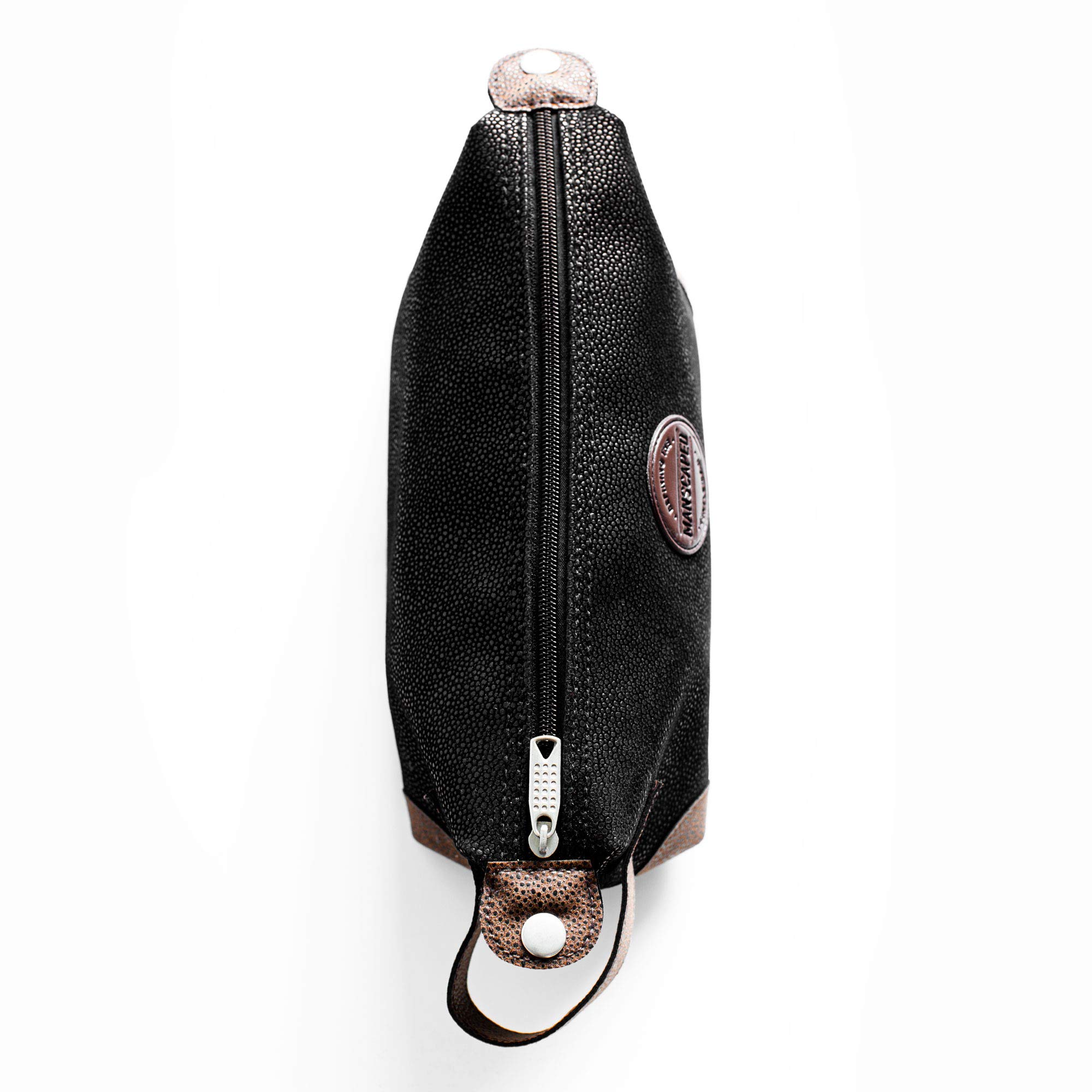 MANSCAPED® The Shed Men's Premium Quality Toiletry Bag, PU Leather Dopp Kit, Bathroom Travel Bag, Shaving Kit Case, Trimmer Tool Organizer