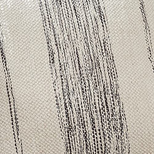 Benjara 18 Inch Decorative Throw Pillow Cover, Textured, Pom Pom Edges, Cream