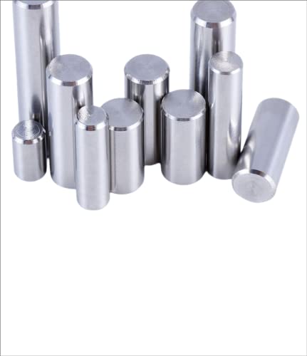 50 Pieces 304 Stainless Steel Cylindrical locating Dowel pin,Diameter 2.5mm; Total Length 25mm.