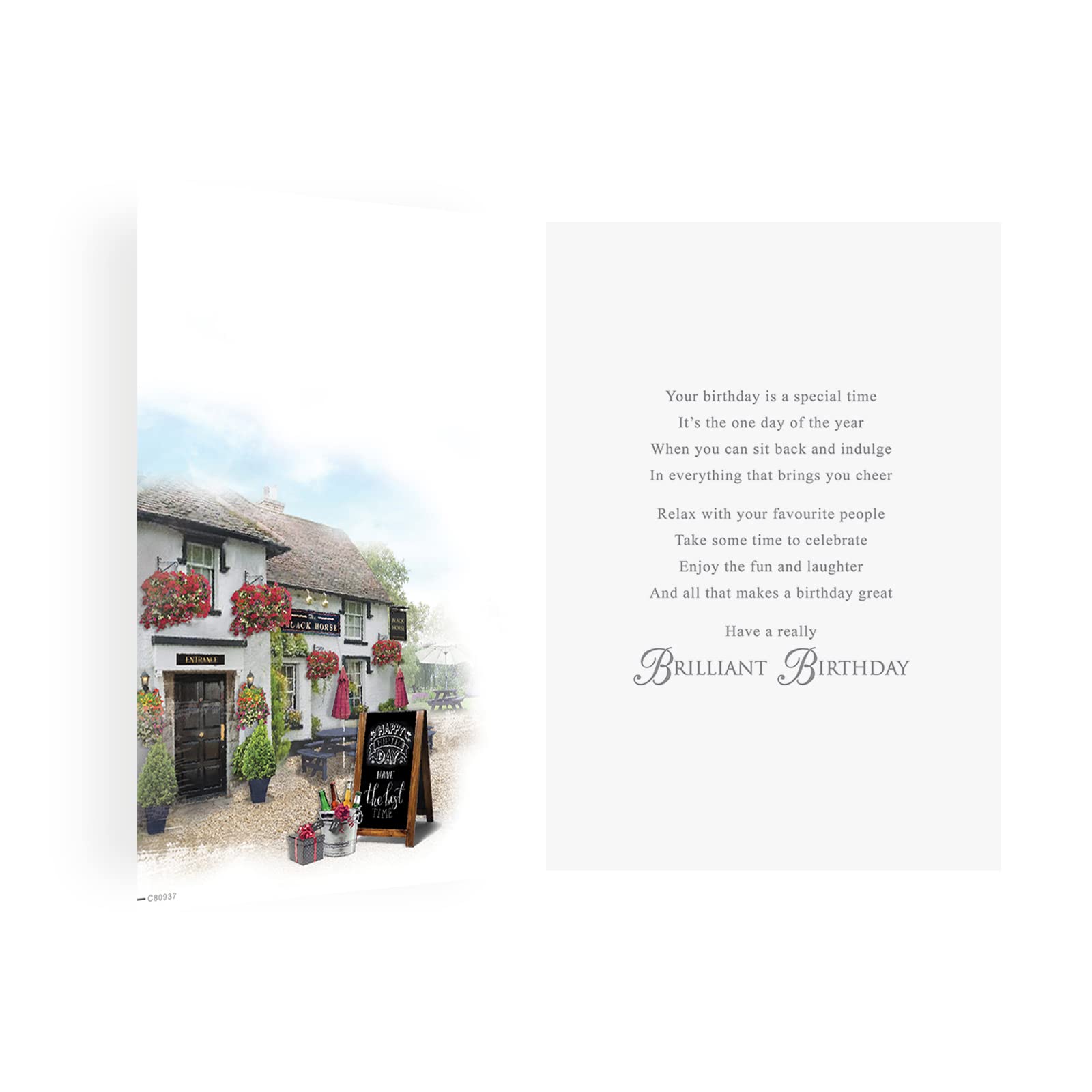 Regal Publishing Traditional Birthday Card Son In Law - 9 x 6 inches