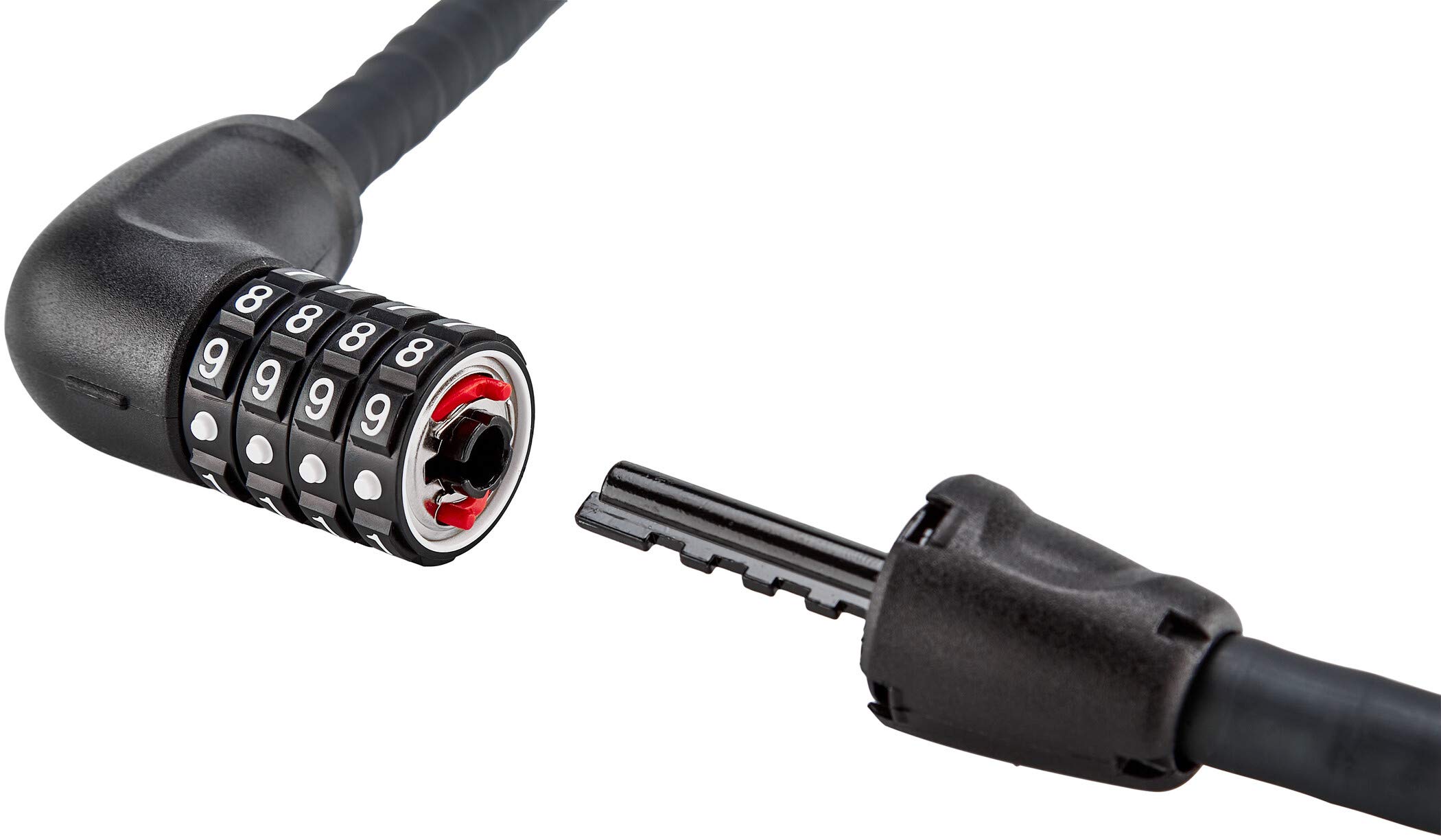 Abus Unisex – Adult's 6615C/120/15 BK SCLL Steel-O-Flex, 0, 120 cm