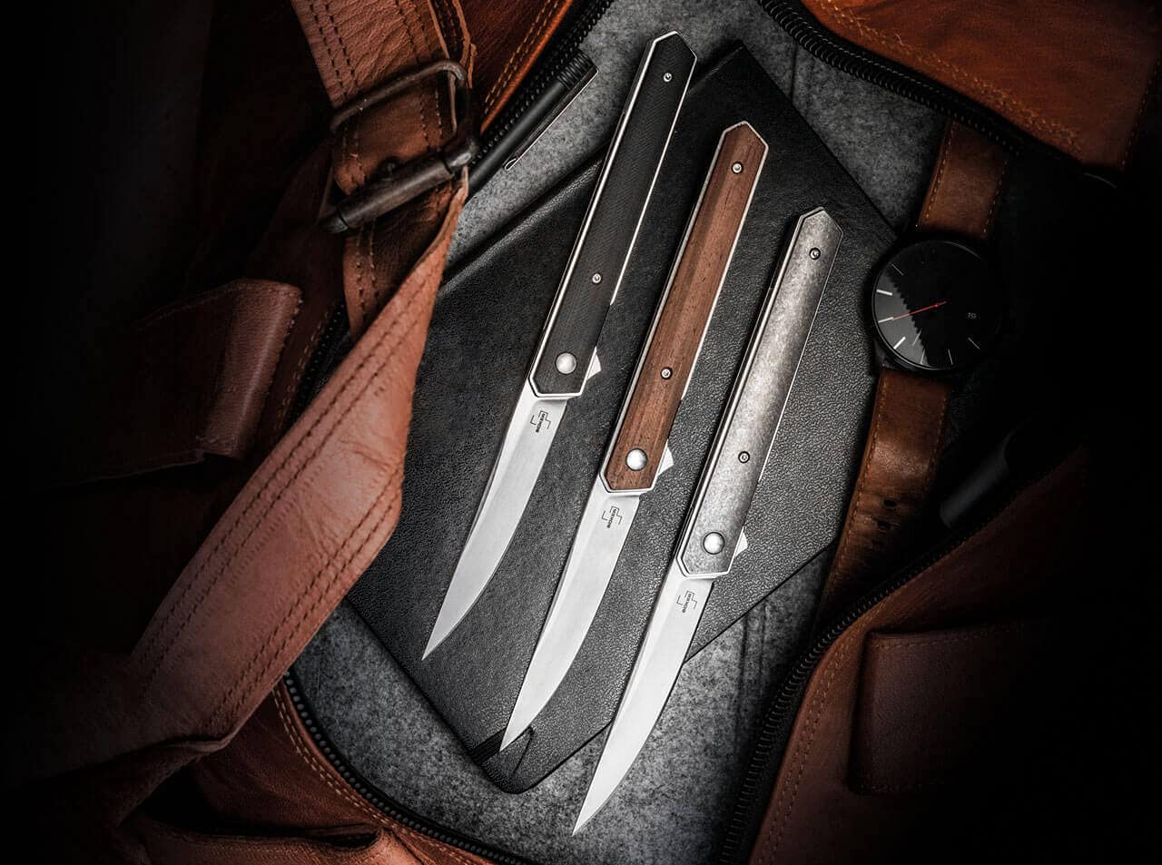 BÖKER PLUS Kwaiken Air - Minimalist and Ultra Light Weight EDC Pocket Knife, G10, Titanium, Cocobolo Handles, Designed by Lucas Burnley (G10)