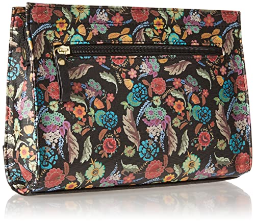 Bueno of California Printed Pebble Crossbody, Botanical