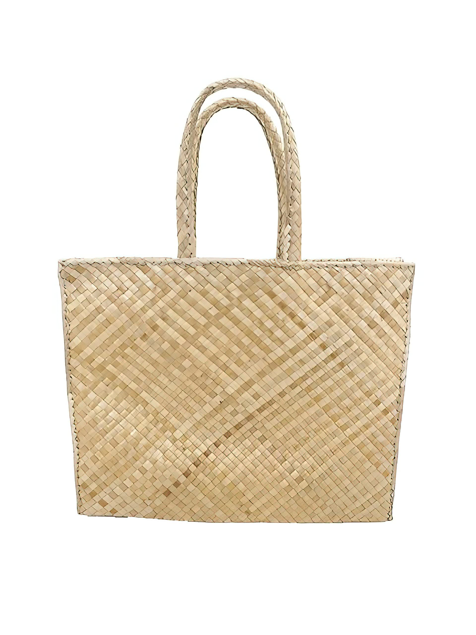 Aloha Outlet: Natural Lauhala Tote Bag - Large