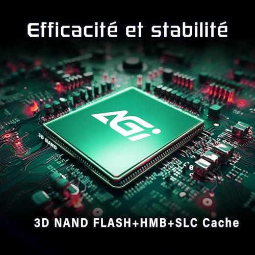 AGI 2TB AI838 PCIe NVMe M.2 Gen4x4 DRAM Cache 3D TLC NAND Flash Internal Solid State Drive SSD with Heat Sink (R/W Speed up to 7400/6700 MBs) Level up PC/Laptop Memory and Storage with Gen 4 Speed
