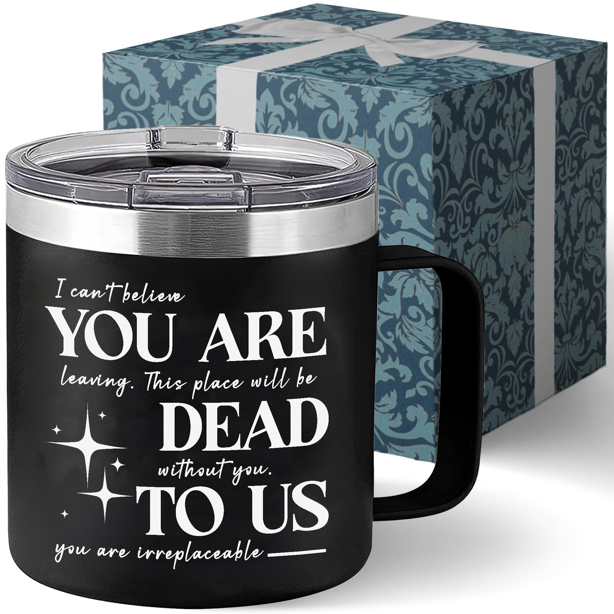 You Are Dead To Us Tumbler Going Away Gift For Coworker Woman - New Job Gifts For Men Gift For Coworker Leaving For New Job - Farewell Gifts For Coworkers Good Luck Gifts Coworker Coffee Tumbler 14Oz