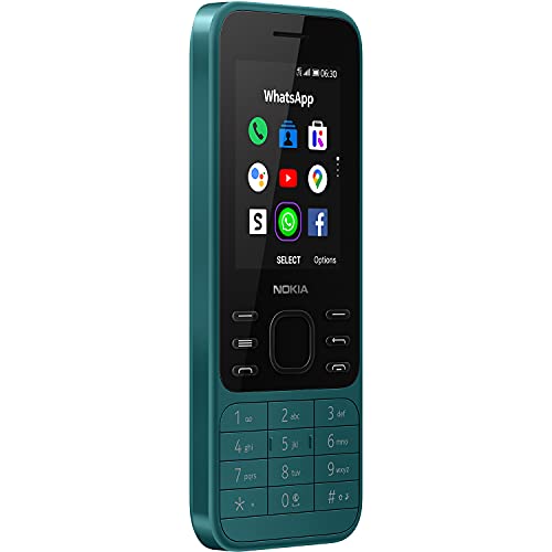 Nokia 6300 4G | Unlocked | Dual SIM | WiFi Hotspot | Social Apps | Google Maps and Assistant | Cyan Green