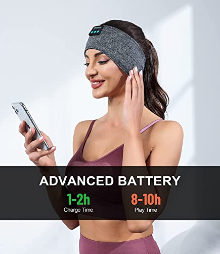 ASMRBAND Sleep Headphones Wireless Sports Headband, Headband Headphones 10Hrs Bluetooth Headband with Soft Cozy Earbuds Comfortable Sleeping Headphones for Side Sleepers, Cool Tech Gadgets Unique Gift